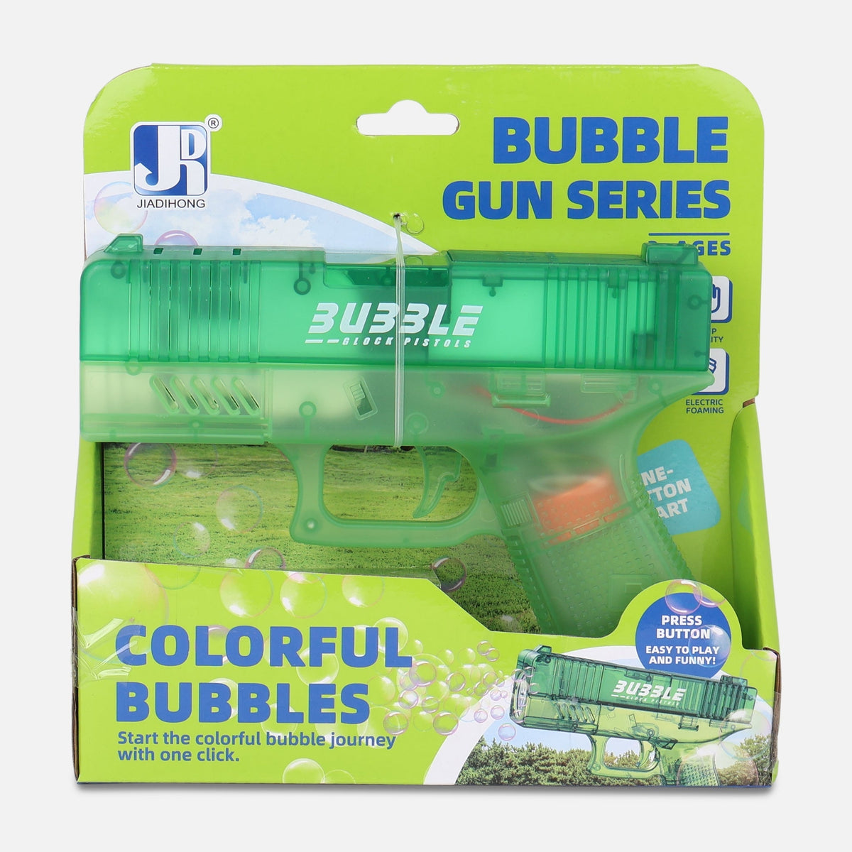 6 HOLES TRANSPARENT ELECTRIC BUBBLE GUN TOY – Al Nasser